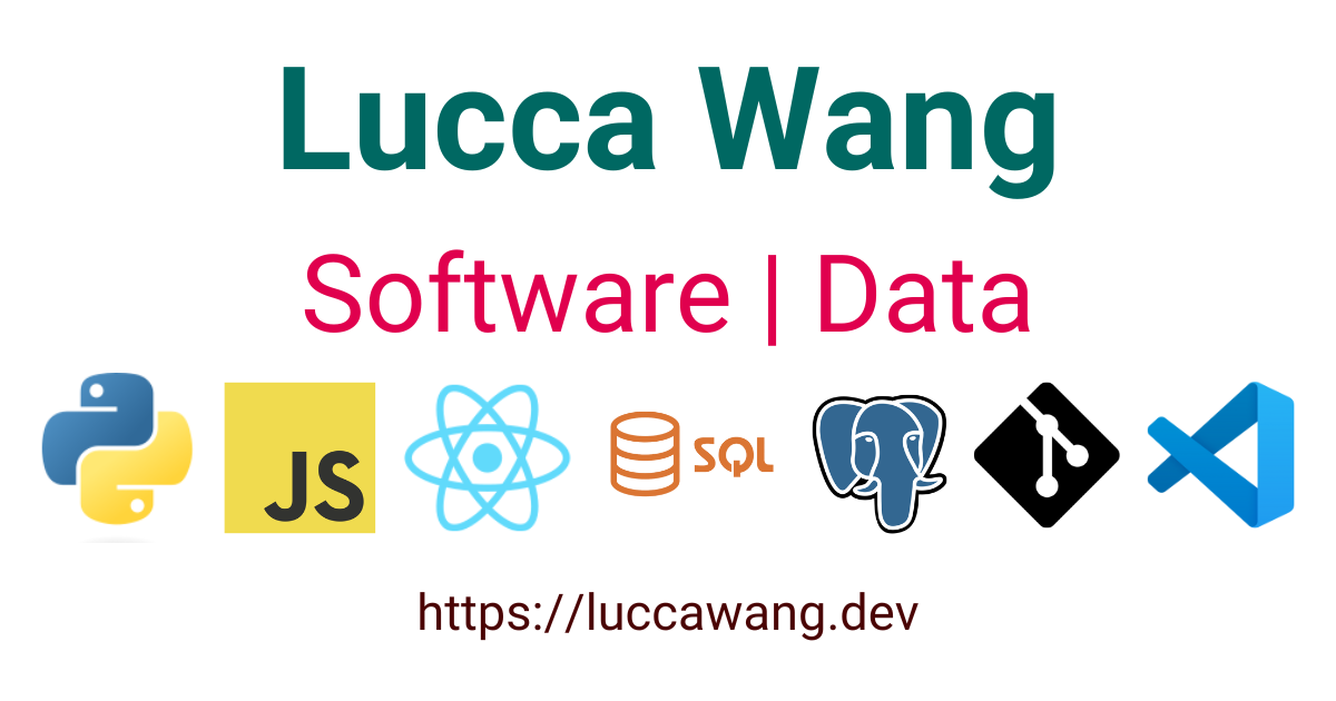 Lucca Wang | Software+Data
